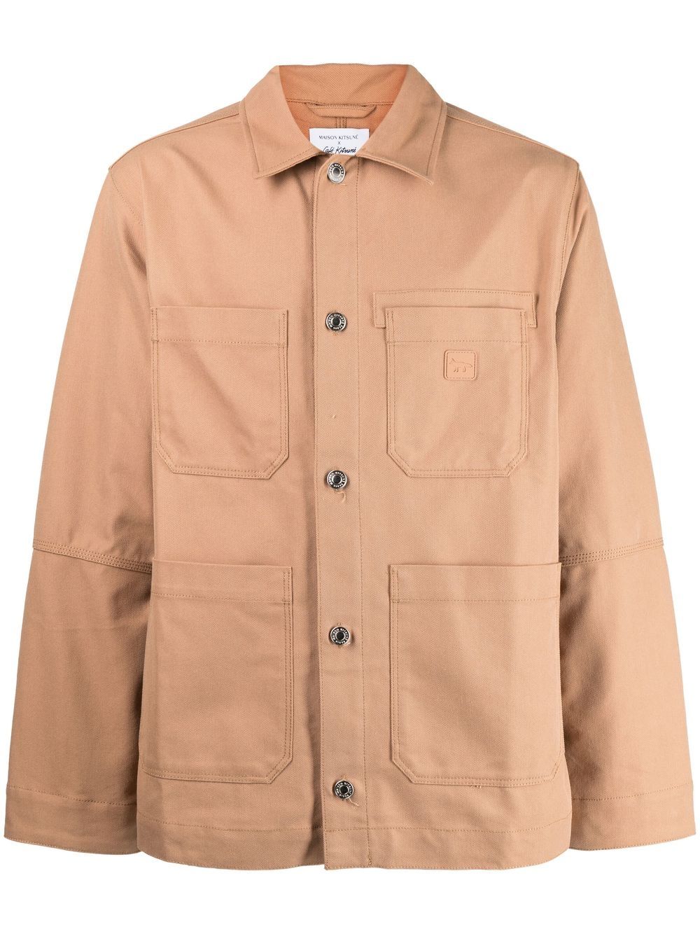 Maison Kitsuné Cafe Workwear Shirt Jacket In Brown - 29% Off