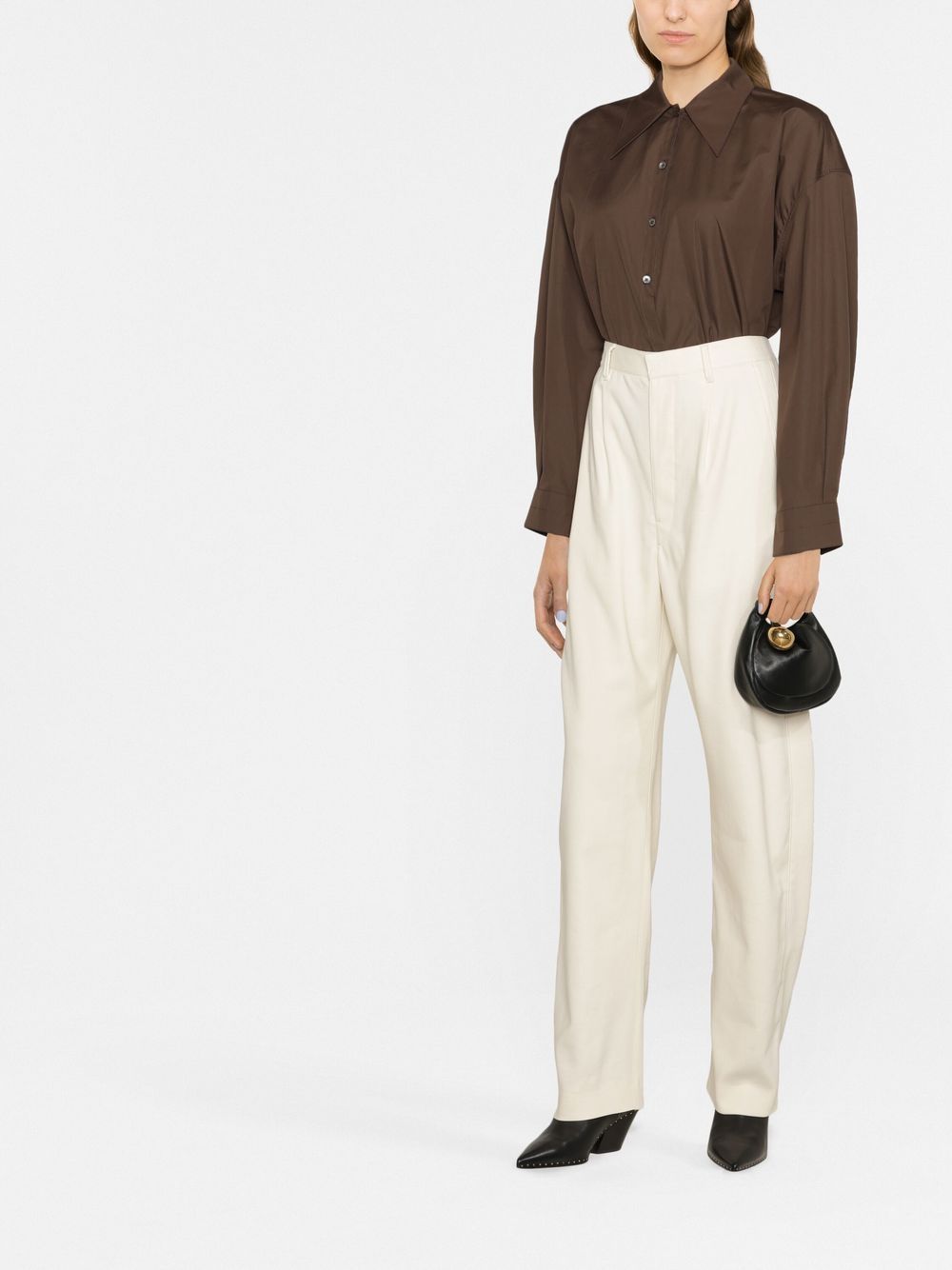 LEMAIRE LEMAIRE Straight-Leg Cotton-Blend Trousers