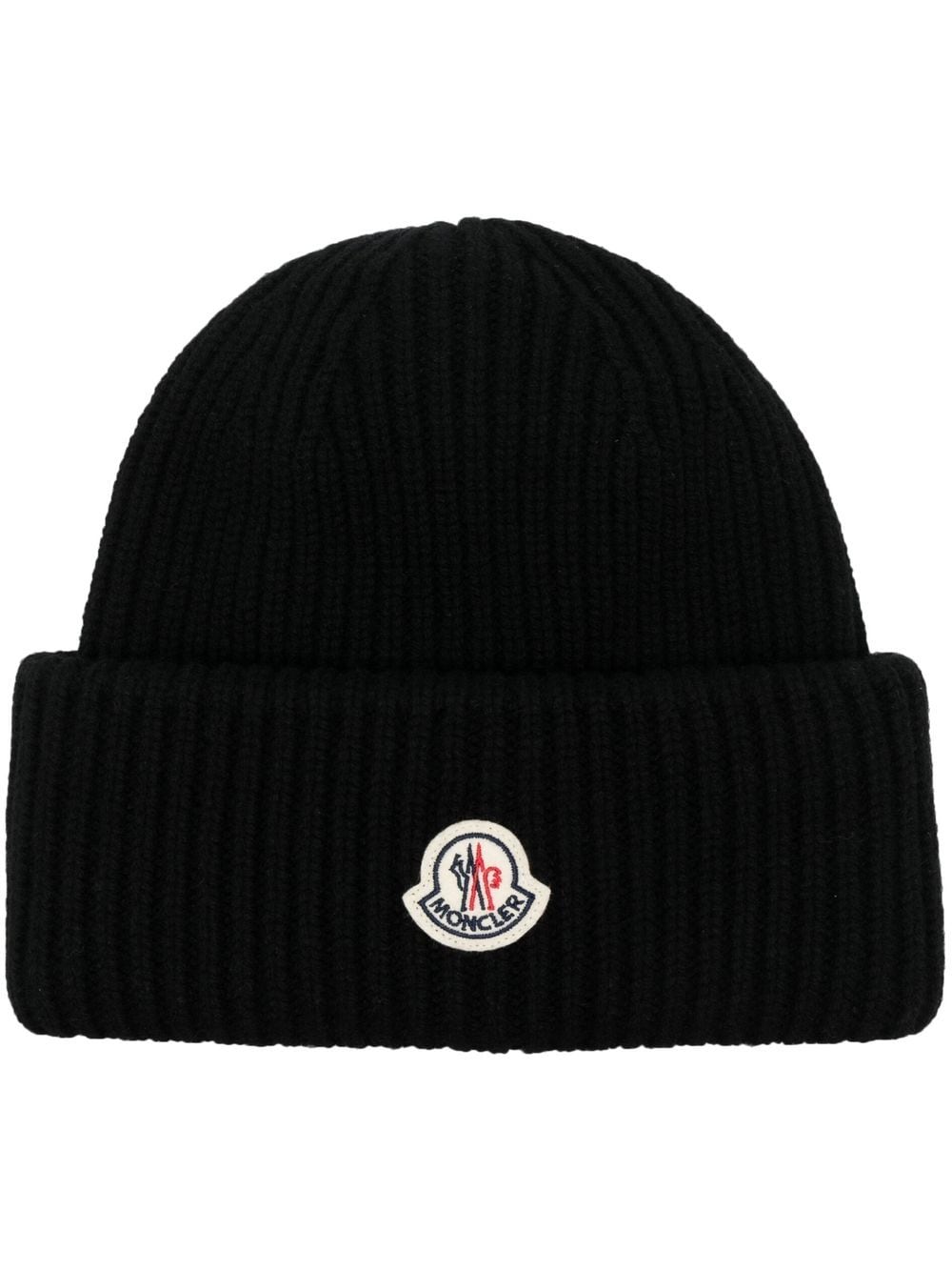 Wool Beanie Cappello Lana Uomo Moncler Black Wool Cashmere Beanie
