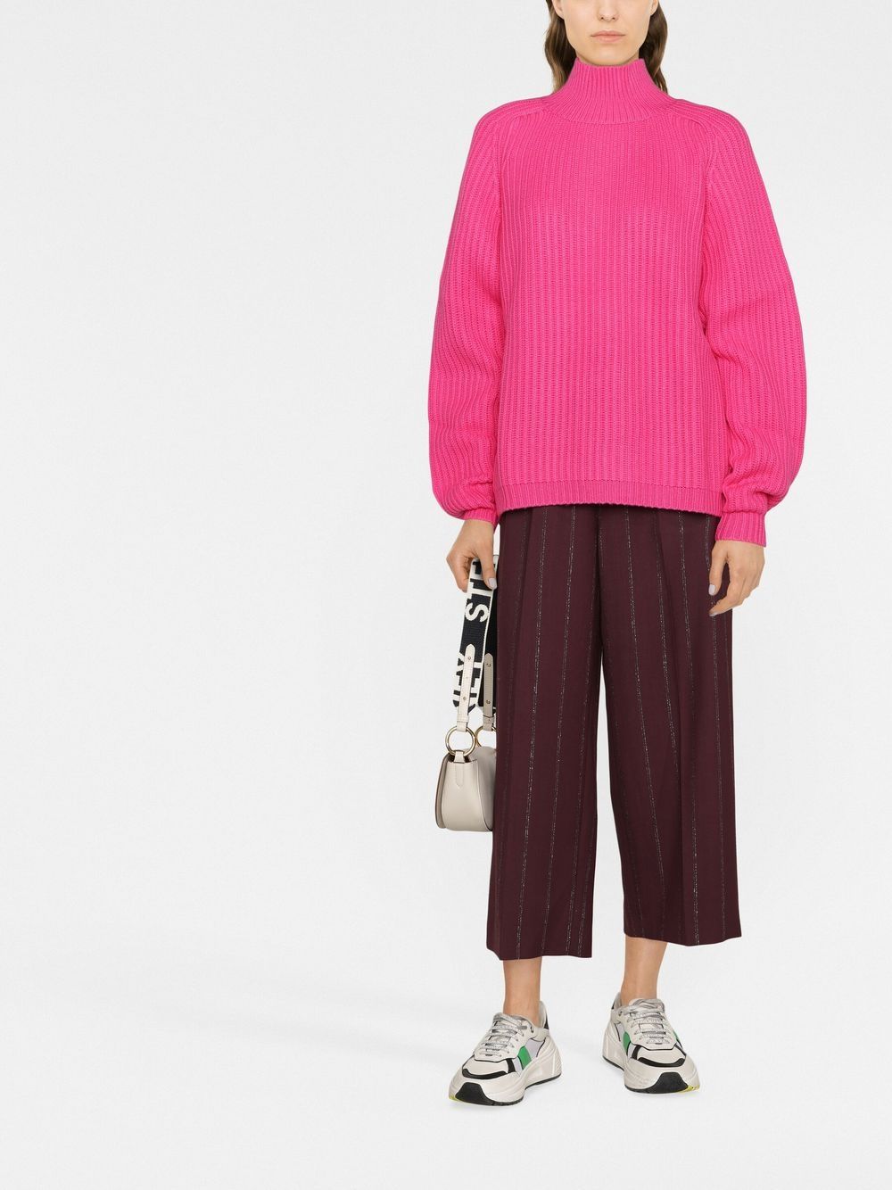 STELLA MCCARTNEY Striped Cropped Trousers
