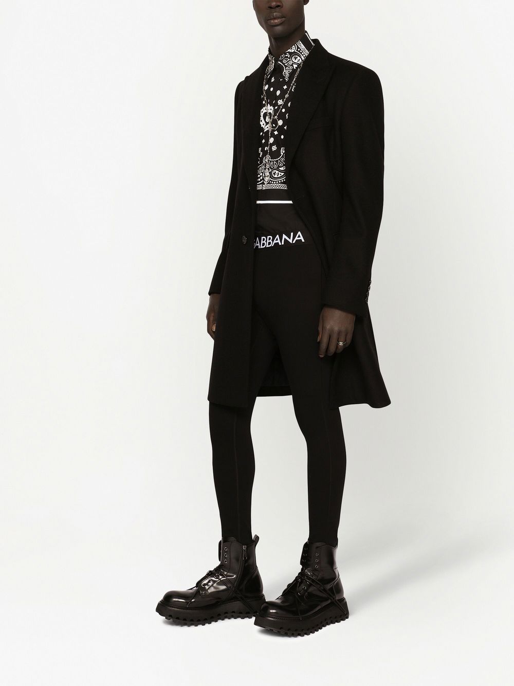 DOLCE & GABBANA Dolce & Gabbana Deconstructed Single-Breasted Wool Coat