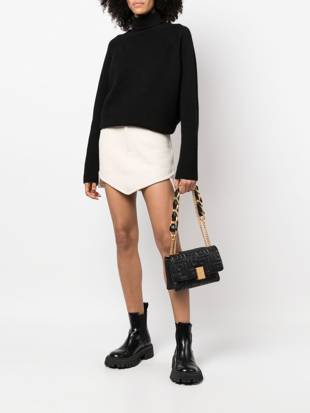 BALMAIN Balmain 1945 Quilted Shoulder Bag