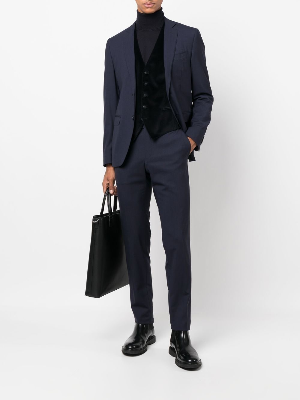 TAGLIATORE Single-Breasted Panelled Waistcoat