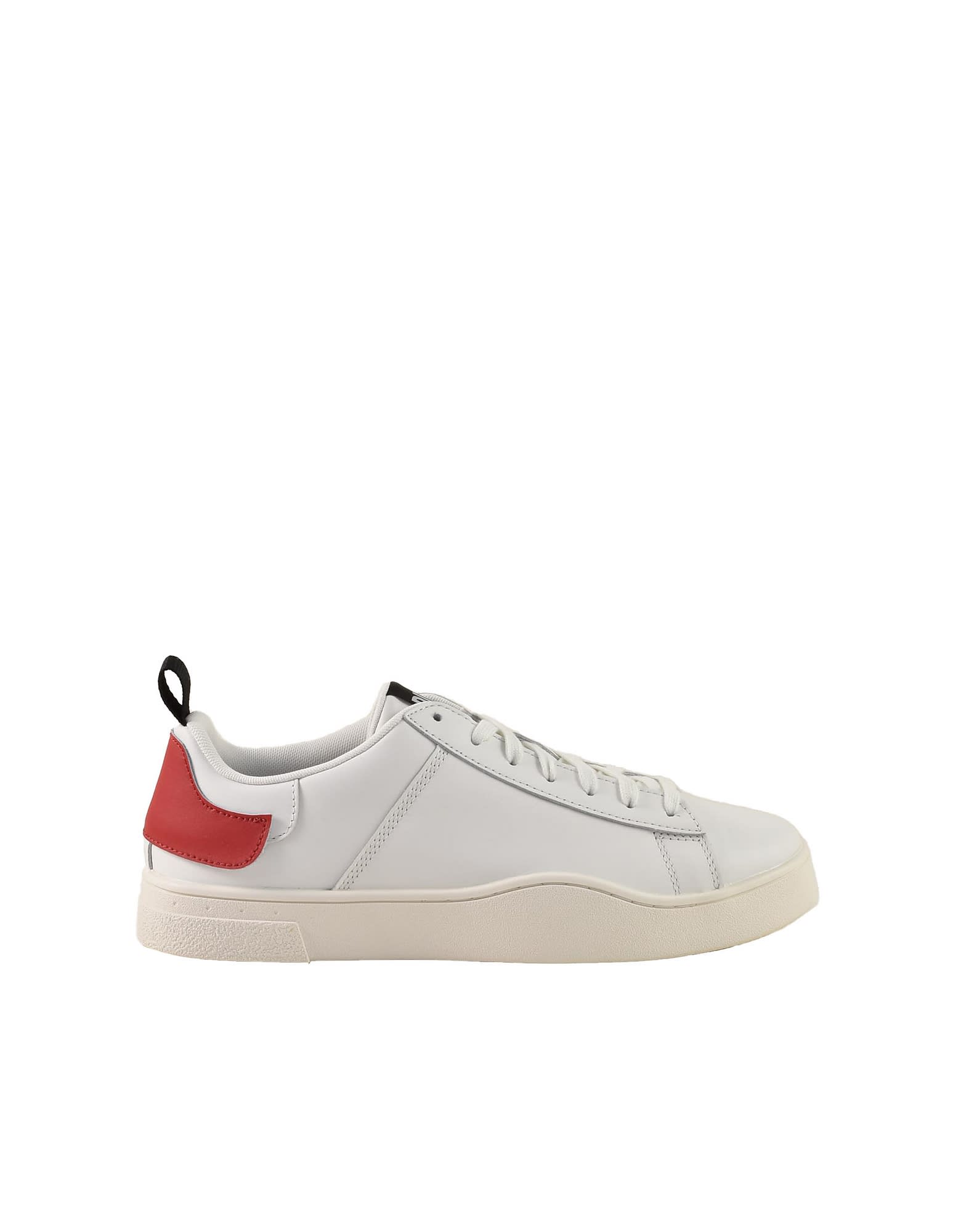 Diesel Red Sneakers - White | Editorialist