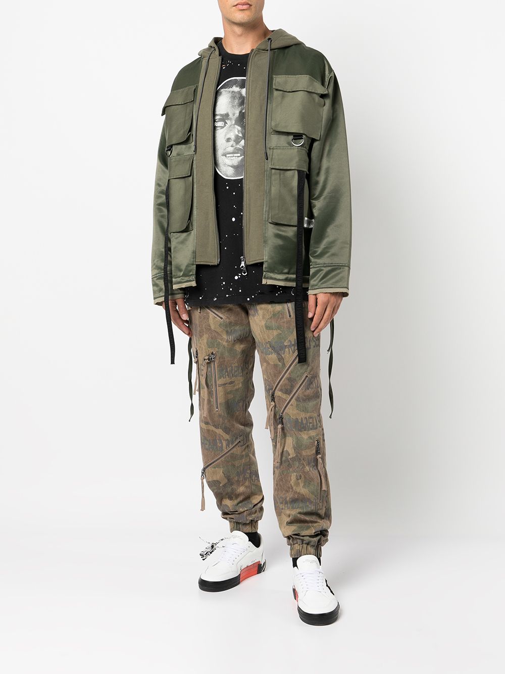 MOSTLY HEARD RARELY SEEN Mostly Heard Rarely Seen m65 Cargo-Pocket Zip-Up Jacket