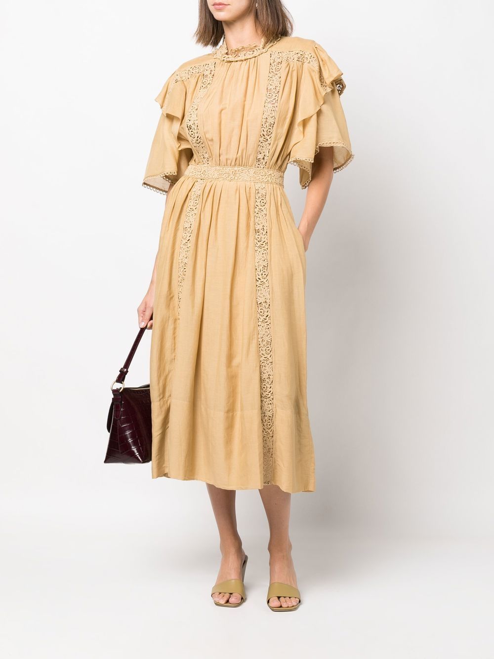 MARANT ETOILE MARANT ÉTOILE Galina Guipure Lace-Trim Dress