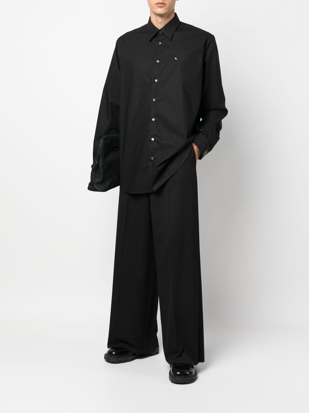 RAF SIMONS Raf Simons Logo-Embroidered Shirt