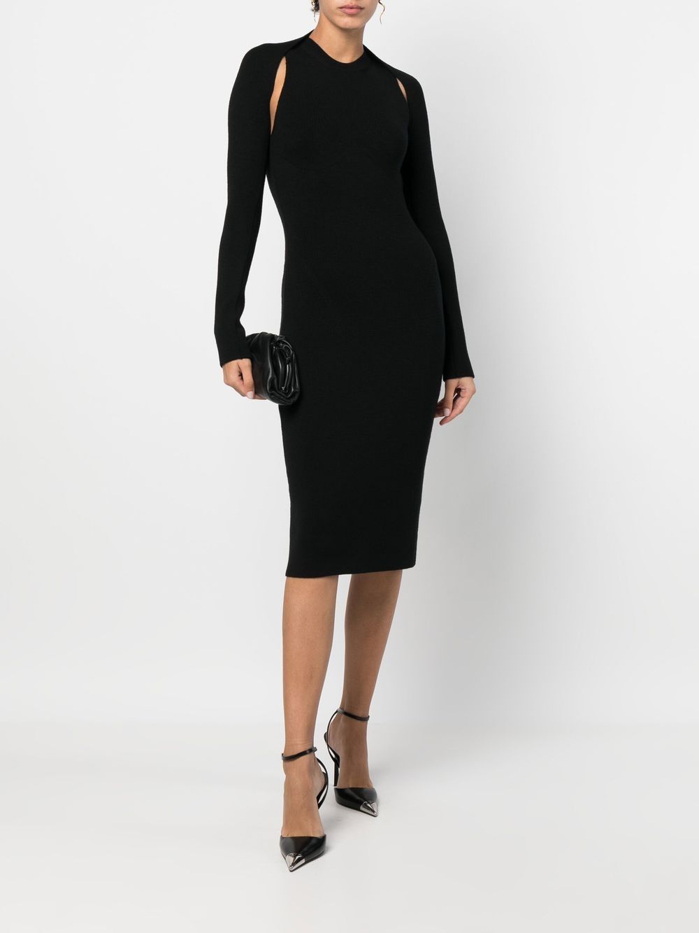 TOM FORD Cut-Out Ribbed Midi Dress