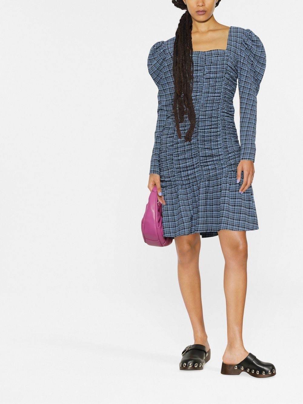 GANNI GANNI Seersucker Mini Dress