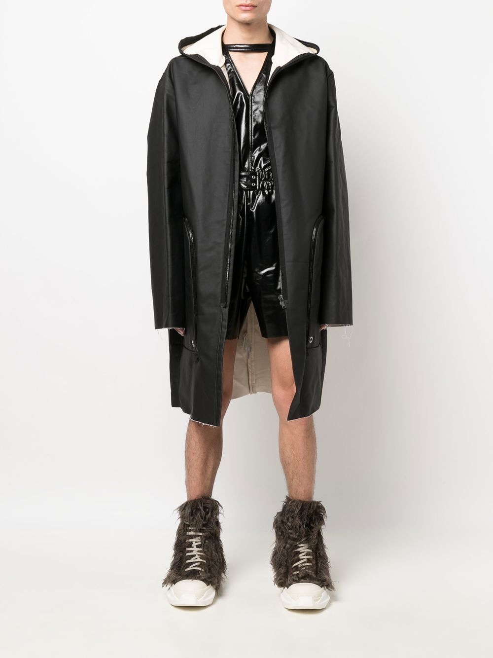 RICK OWENS Rick Owens DRKSHDW Strobe Long-Length Parka