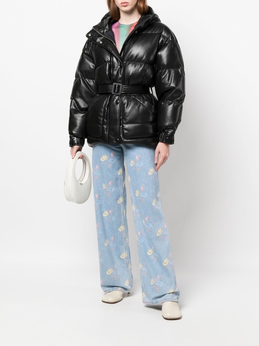 IENKI IENKI Ienki Ienki Faux-Leather Padded Jacket