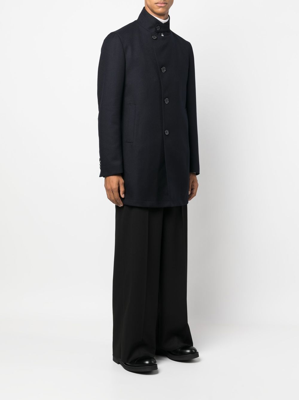 TAGLIATORE Asymmetric Button Fasten Coat