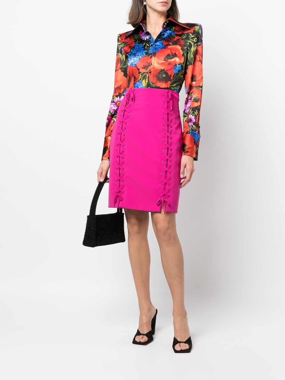 MOSCHINO Moschino Tie-Fastening Pencil Skirt