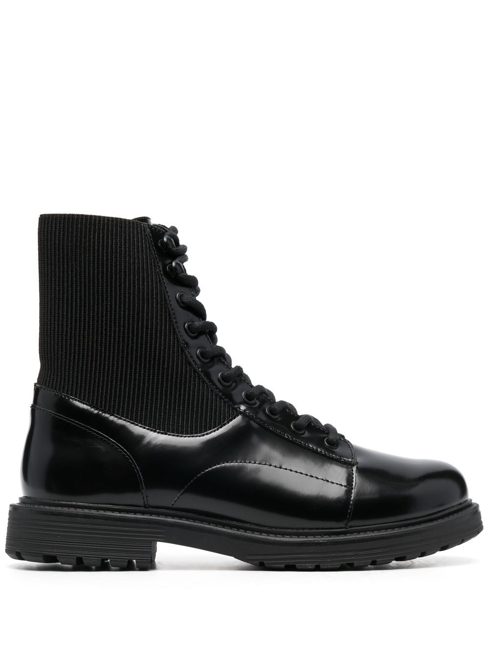 Diesel Black Military style Boots Men main image 4