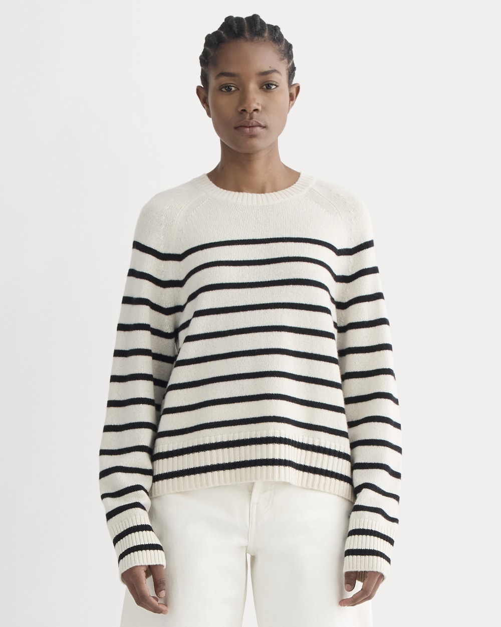 EVERLANE Everlane Cashmere Boxy Crew Neck Sweater