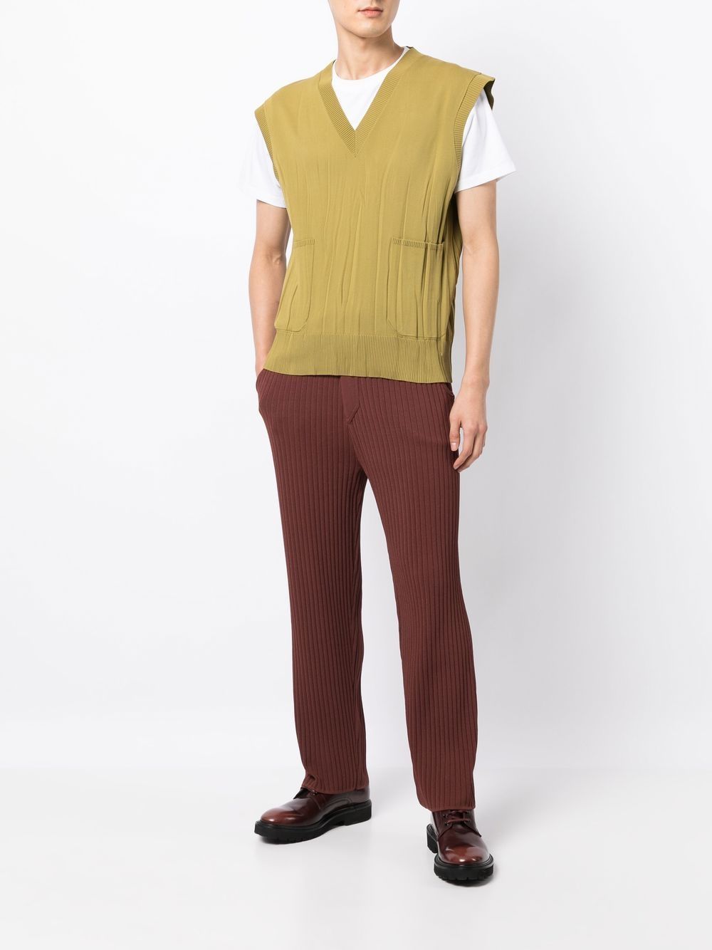 NANUSHKA Nanushka Ribbed Straight-Leg Trousers