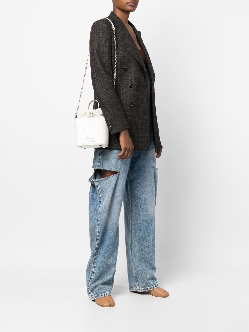 MAISON MARGIELA Maison Margiela 5AC Small Leather Bucket Bag