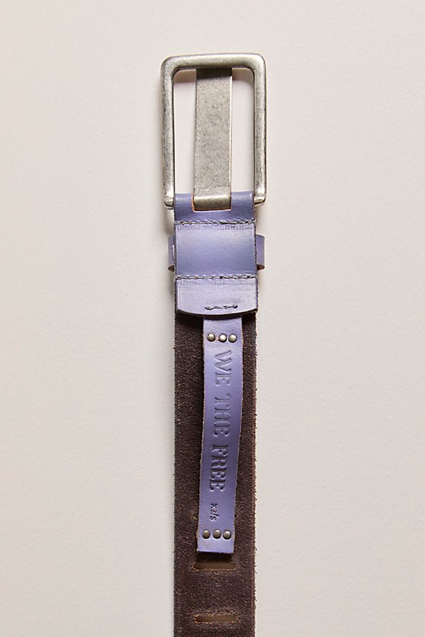Free People We The Free Jona Leather Belt - Distressed Ivory  display picture 1