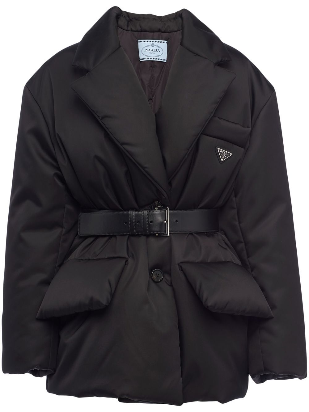Prada Re-Nylon Padded Down Jacket - Black | Editorialist
