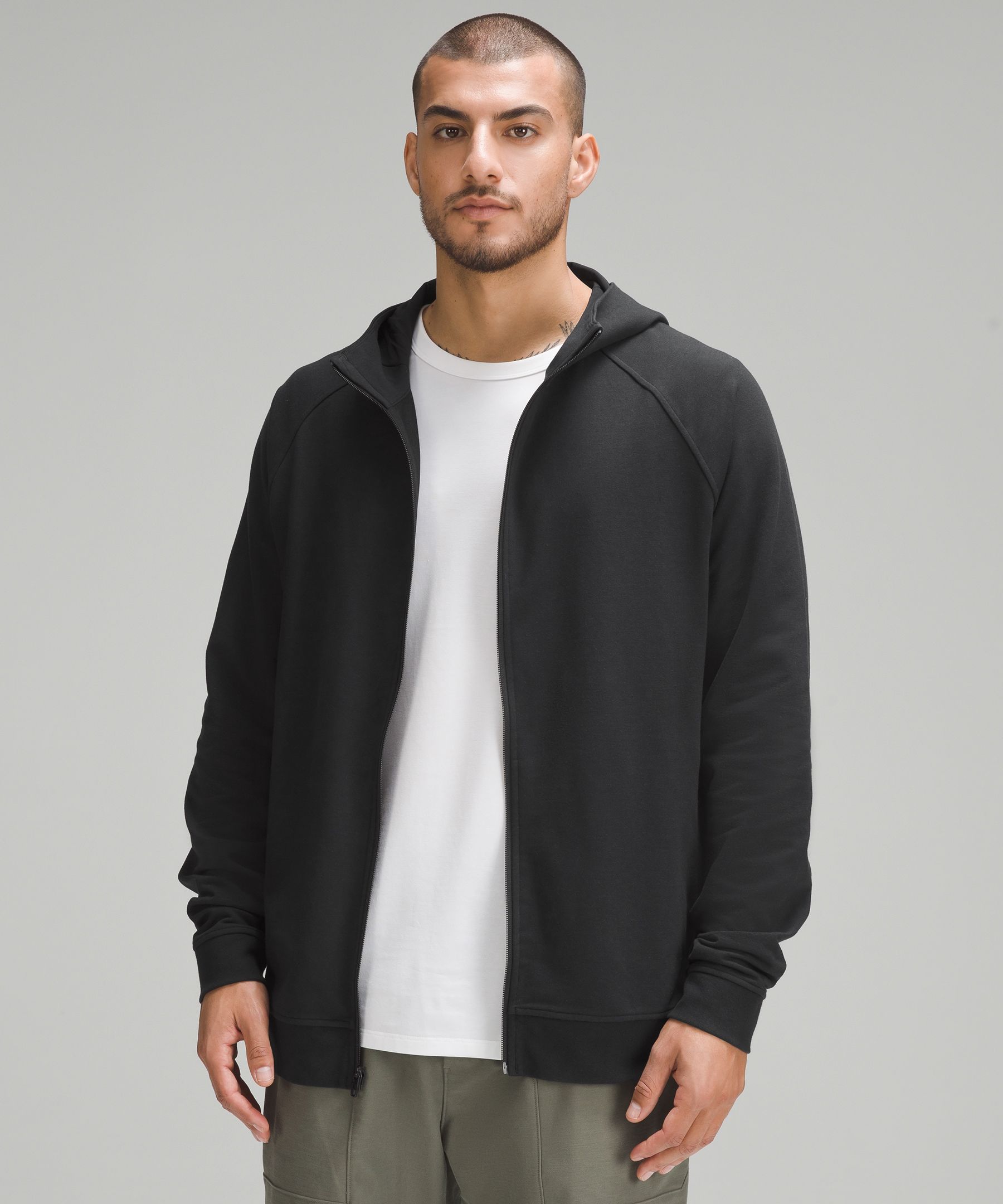 Lululemon Black Hoodie Lululemon City Sweat Full-Zip Hoodie In