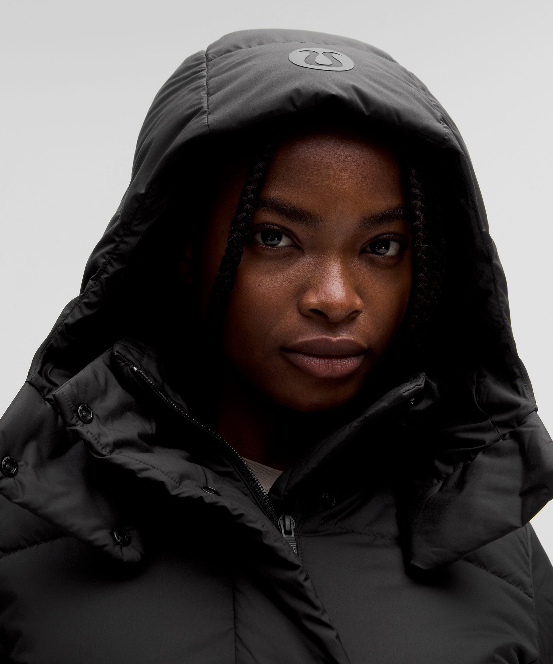 Lululemon Wunder Puff Belted Waist 600-Down-Fill Jacket - Black 