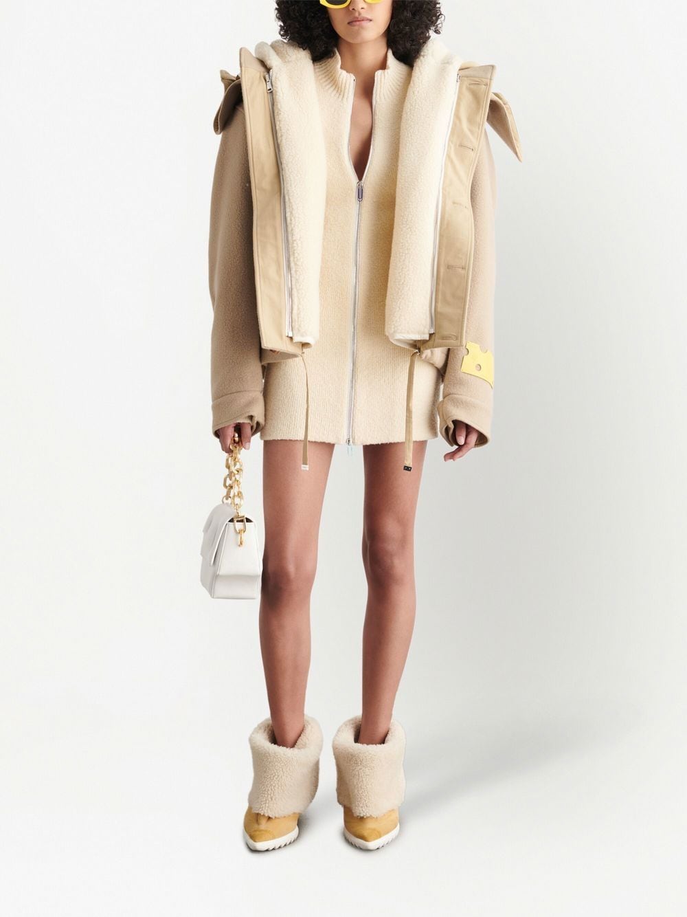 OFF-WHITE Hooded Parka Coat