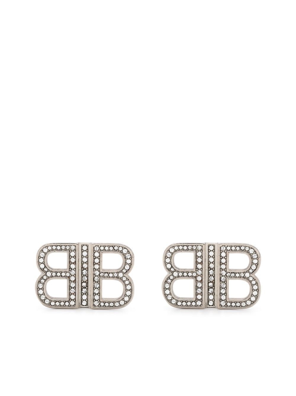Balenciaga Bb 2.0 Xs Earrings - Silver | Editorialist