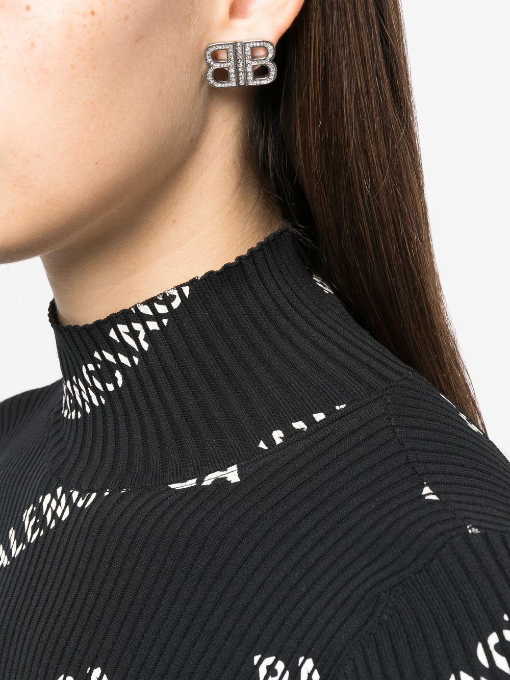 Balenciaga Bb 2.0 Xs Earrings - Silver | Editorialist