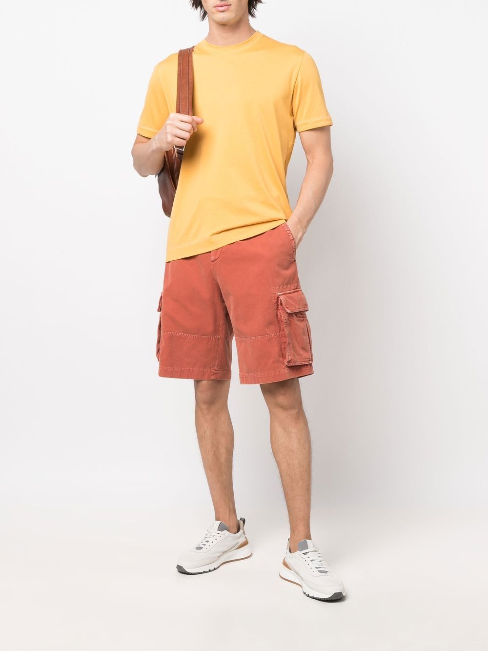 BRUNELLO CUCINELLI round-neck short-sleeved t-shirt