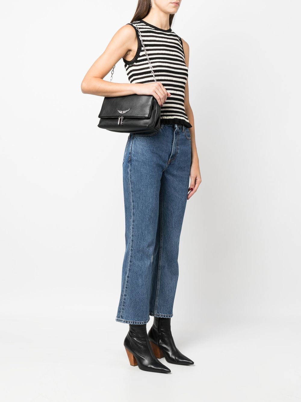 ZADIG&VOLTAIRE Leather Shoulder Bag with Logo
