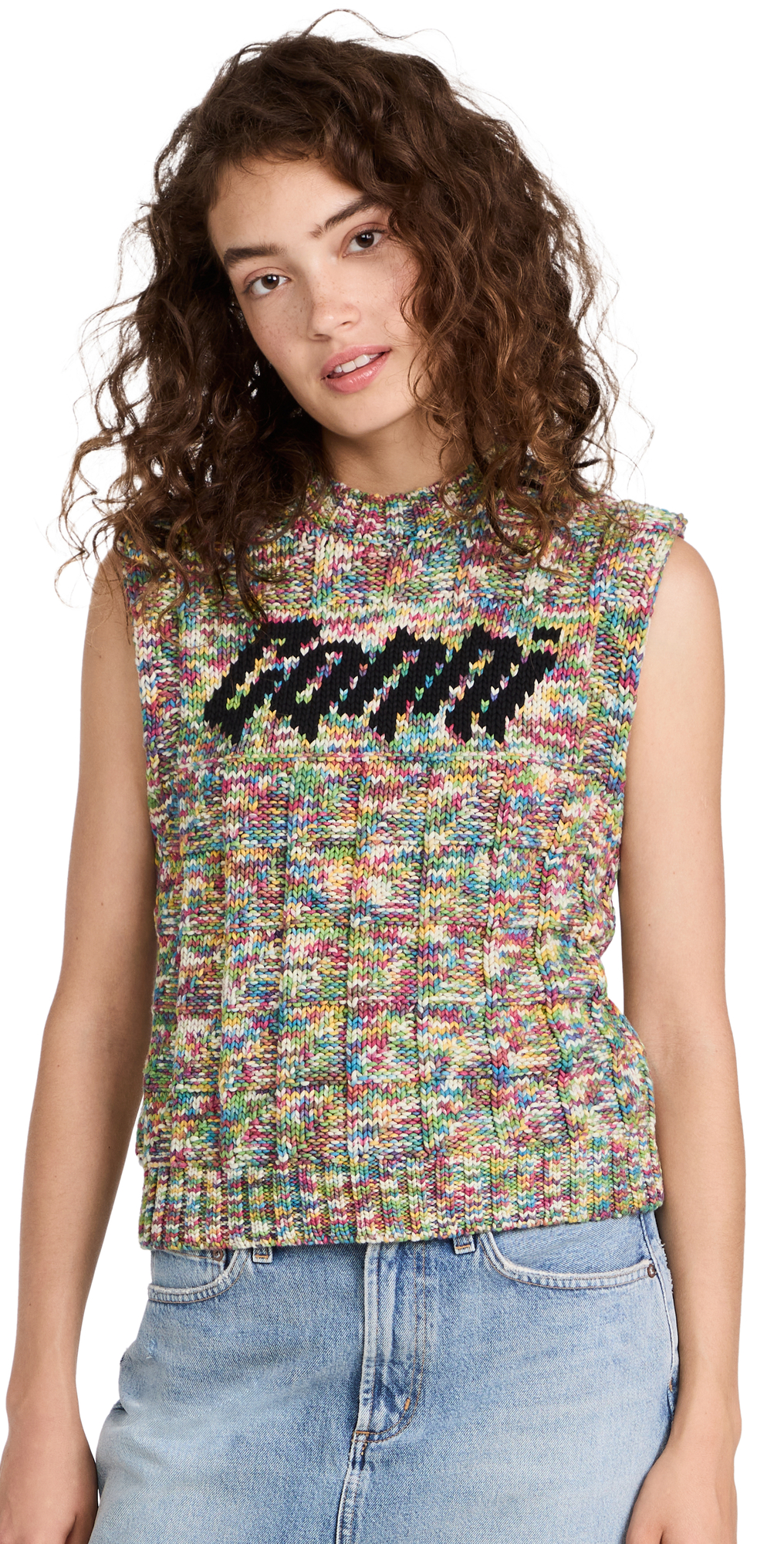 Ganni Cotton Rope Vest - Multicolor | Editorialist