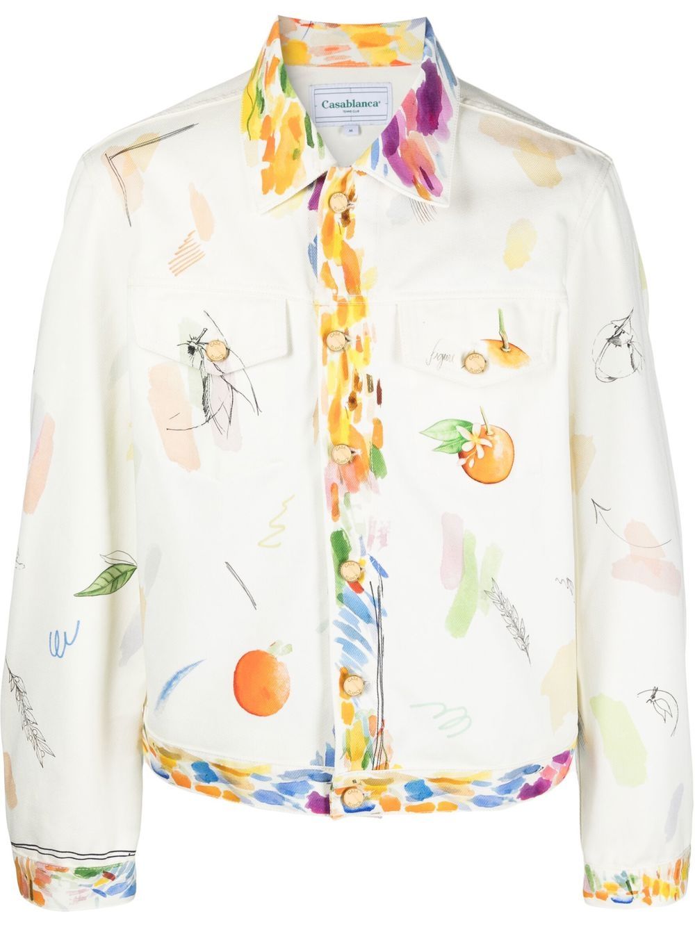 CASABLANCA Casablanca Fruit-Print Cotton Jacket