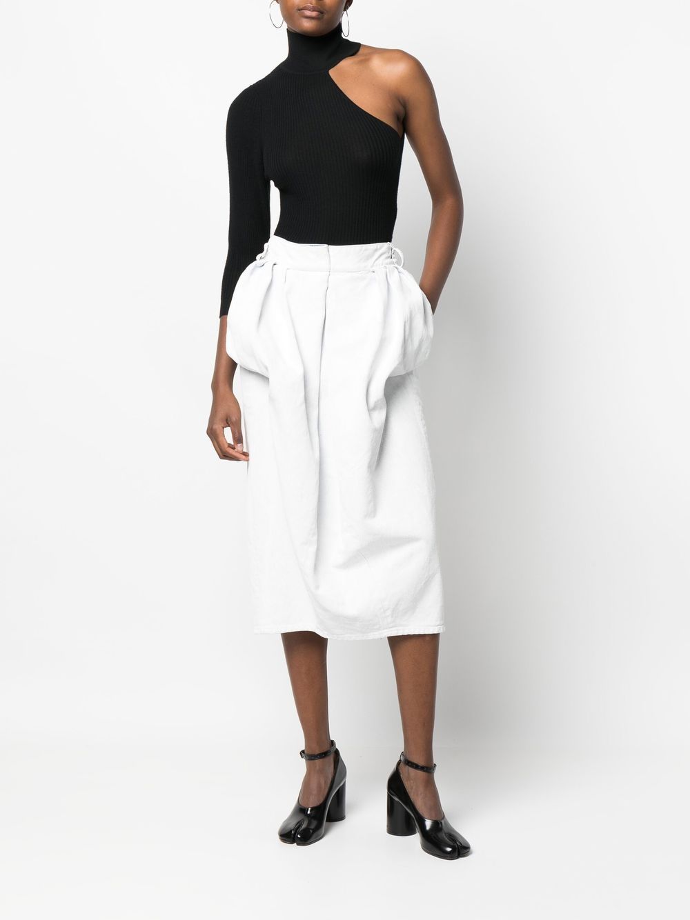 MAISON MARGIELA Maison Margiela Gathered Denim Skirt