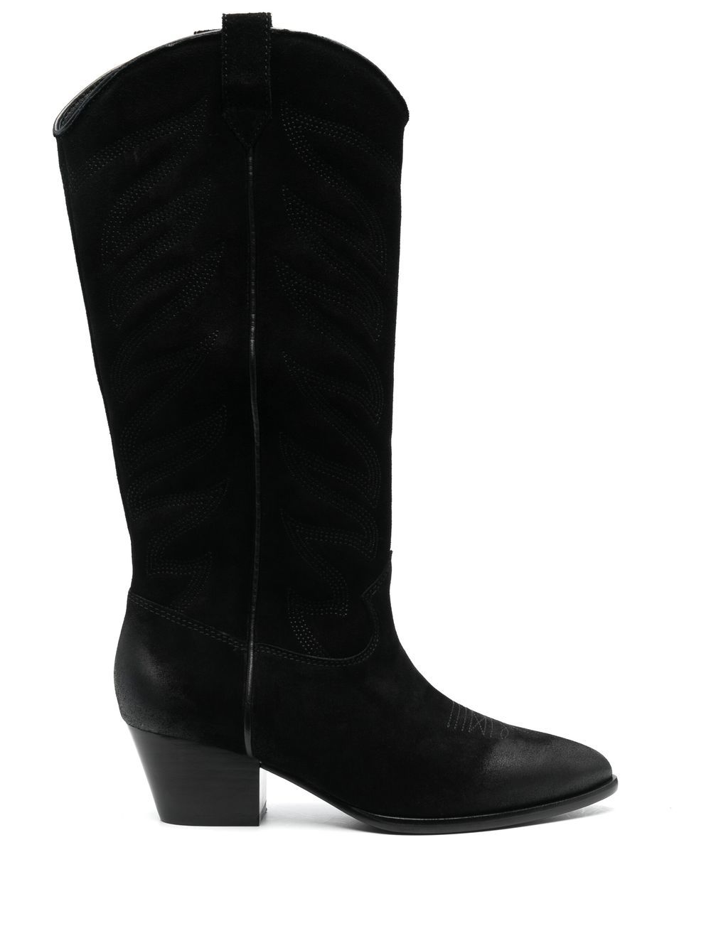navy dress black boots