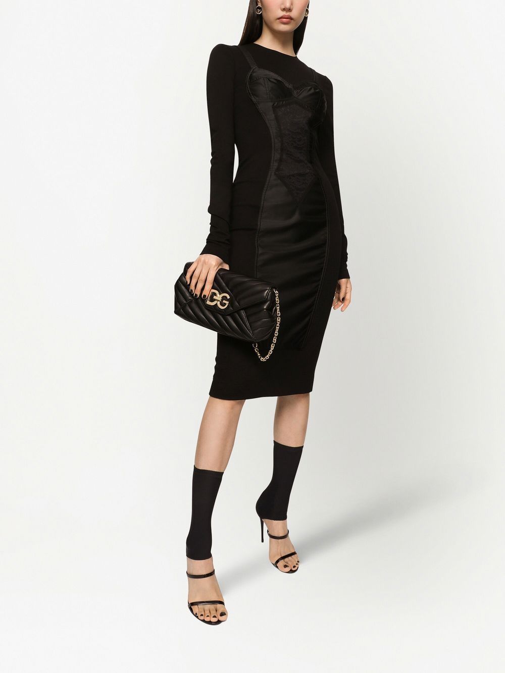 DOLCE & GABBANA Trompe L'Oeil Sheath Dress
