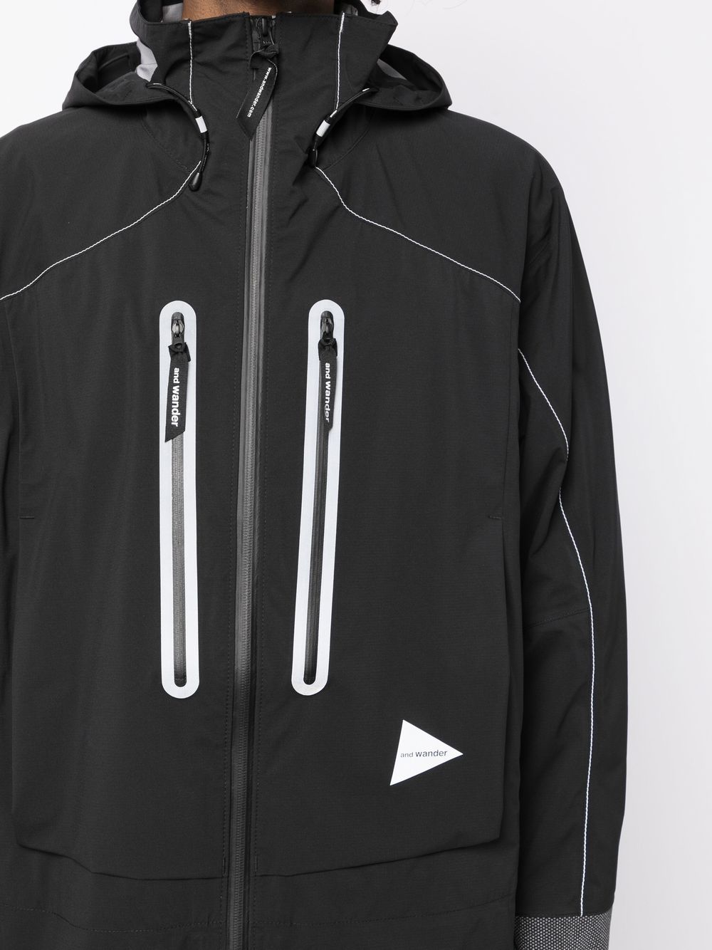 And Wander Pertex Shield Rain Jacket In Black | Editorialist