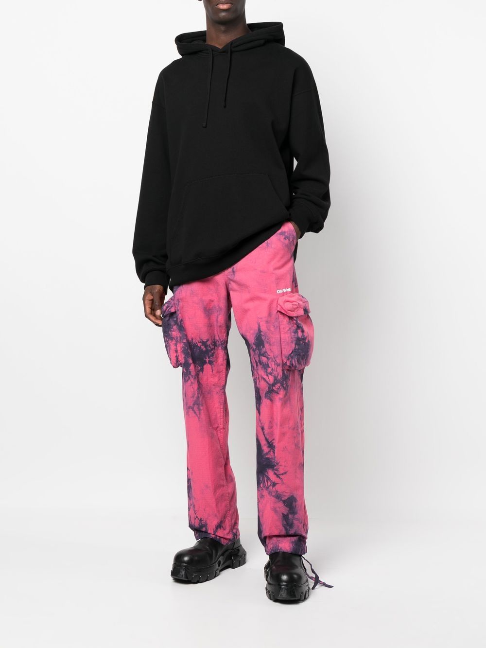OFF-WHITE Off-White Tie-Dye Cargo Trousers