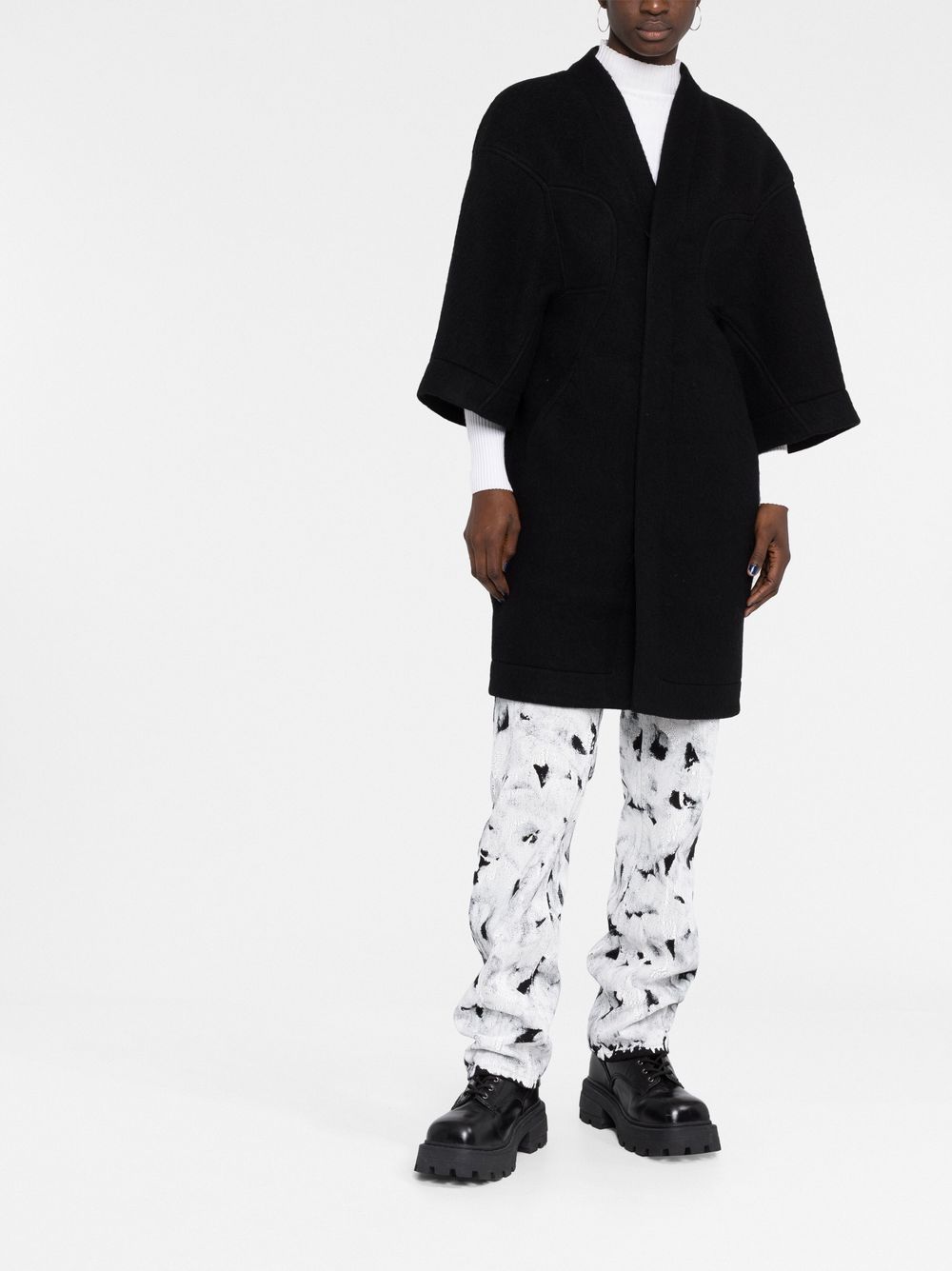 RICK OWENS Rick Owens Wool-Blend Coat
