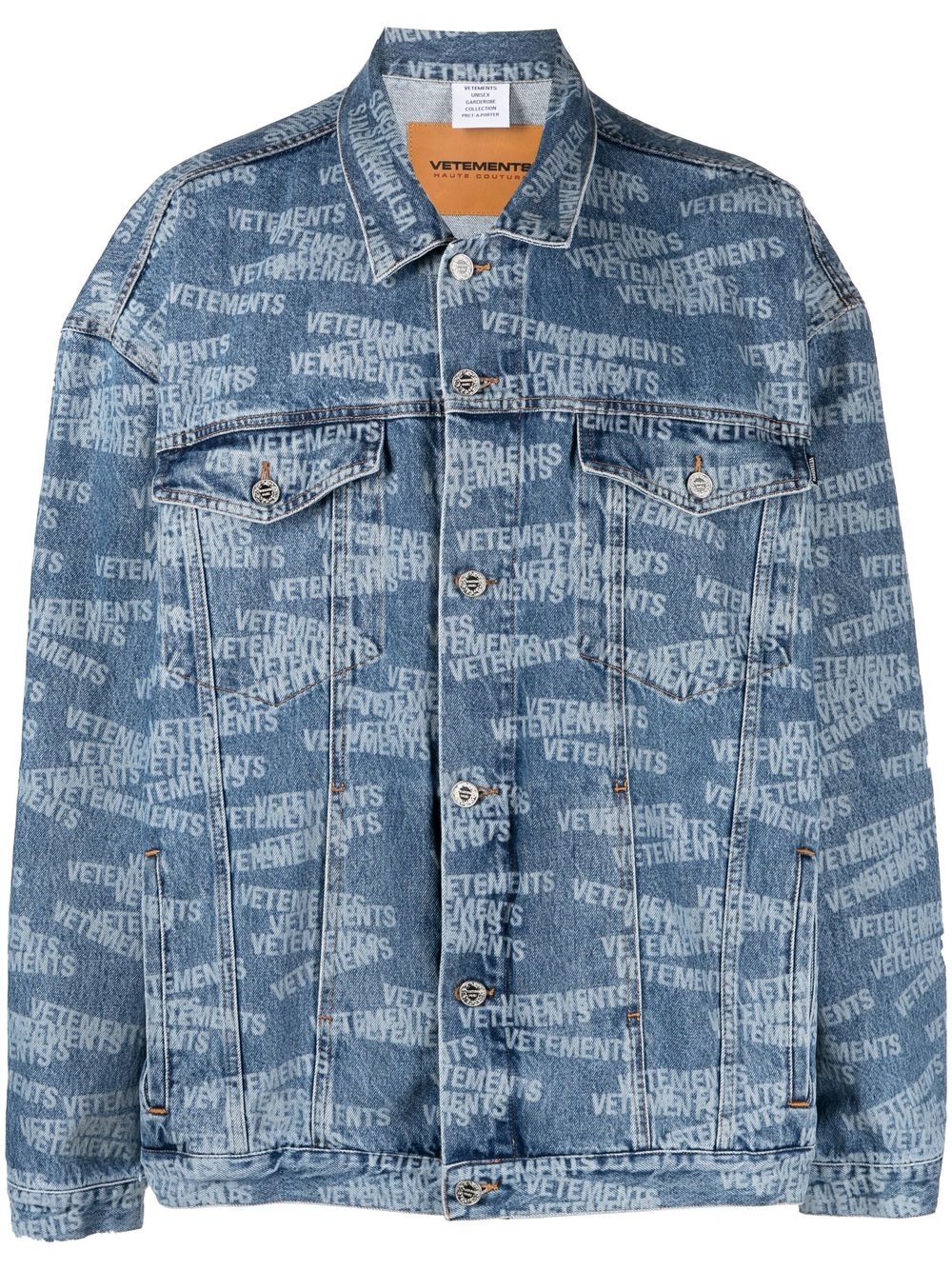 VETEMENTS VETEMENTS Logo-Print Straight Jeans