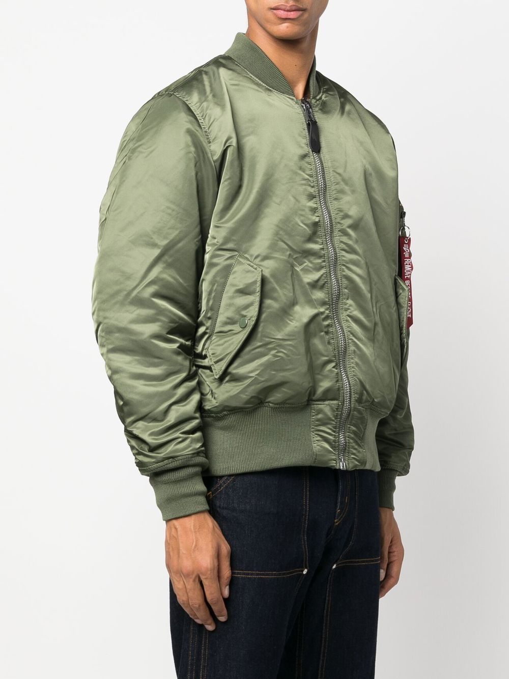 Alpha Industries Ma-1 Reversible Bomber Jacket - Green - 20% Off