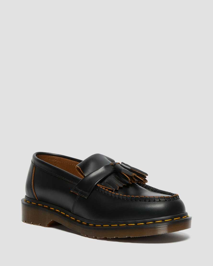 ドクターマーチン, THE GOTHIC AMERICANA ADRIAN Dr. Martens Adrian Gothic Americana Leather Loafes - Black