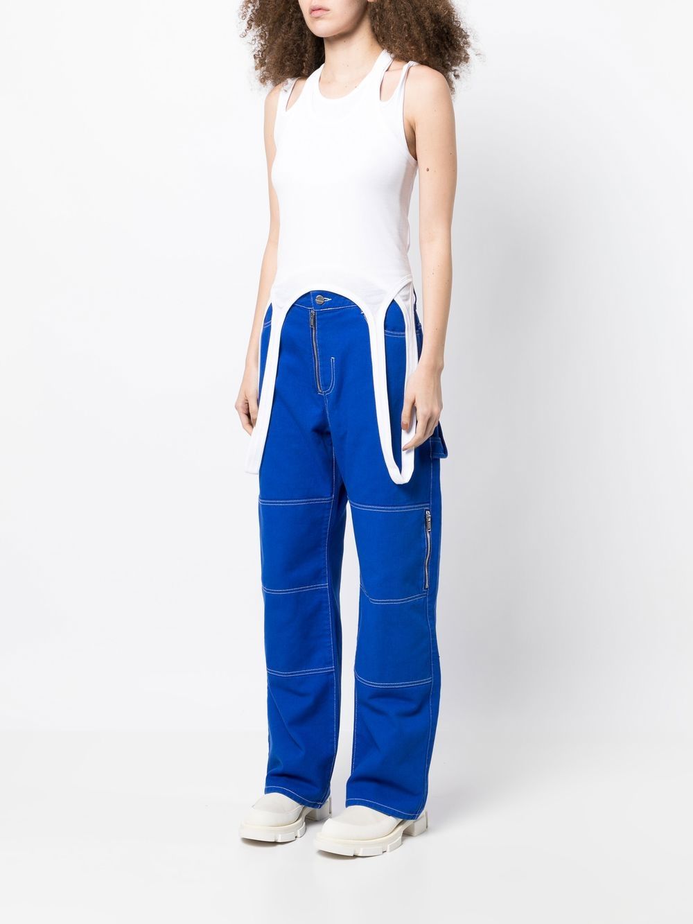 DION LEE Dion Lee Double-Loop Detail Tank Top