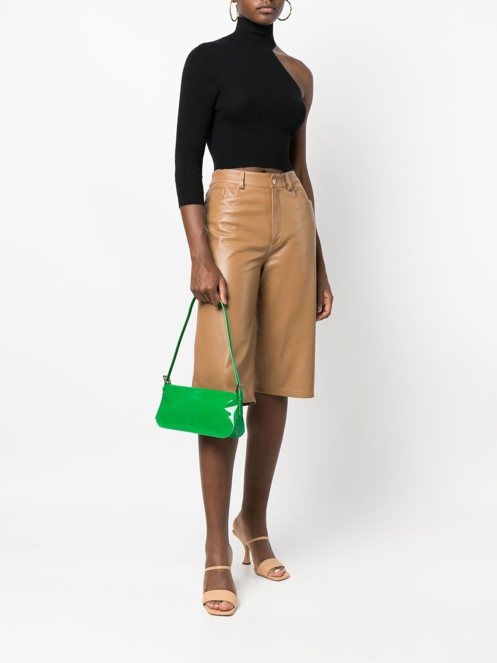 BY FAR BY FAR Dulce Patent Leather Shoulder Bag