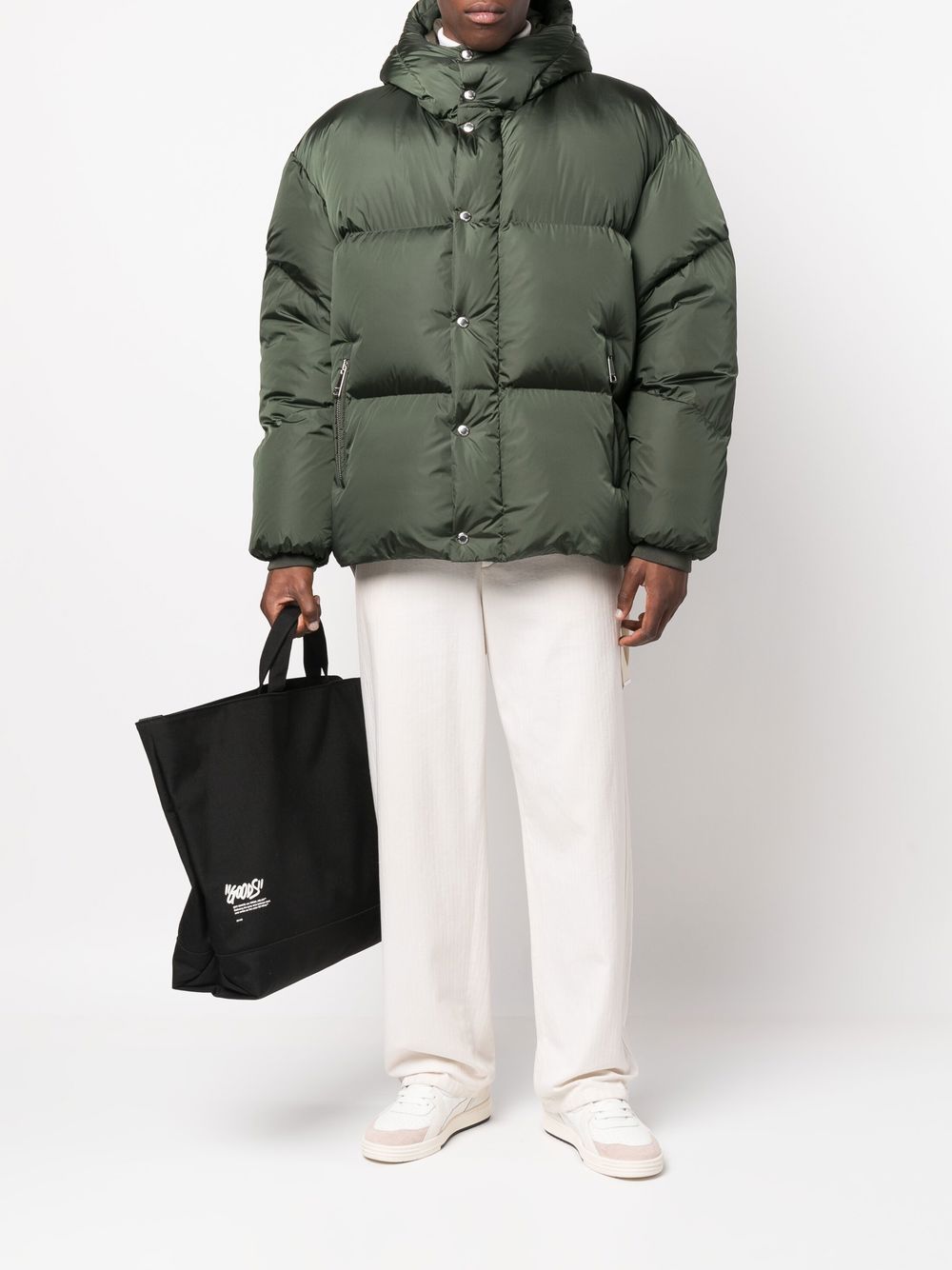 KHRISJOY Padded Jacket with Press-Stud Fastening