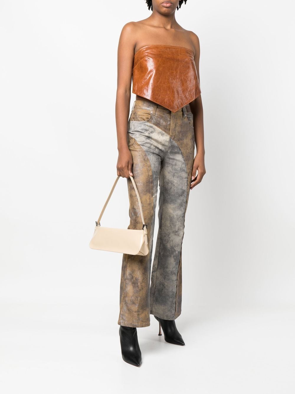 BY FAR Leather Shoulder Bag