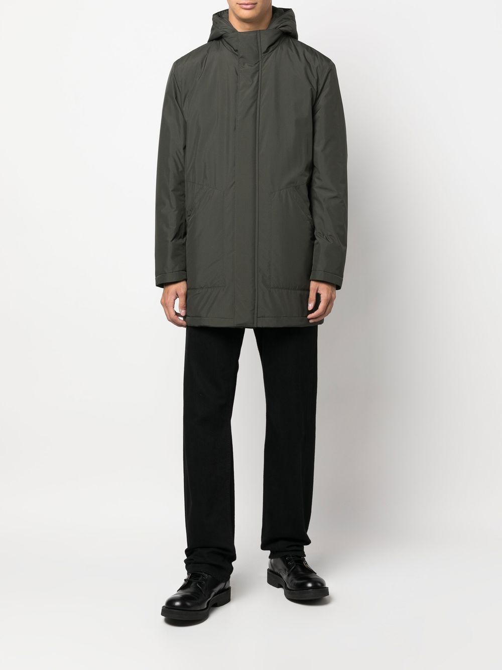 CORNELIANI Hooded Zip Coat