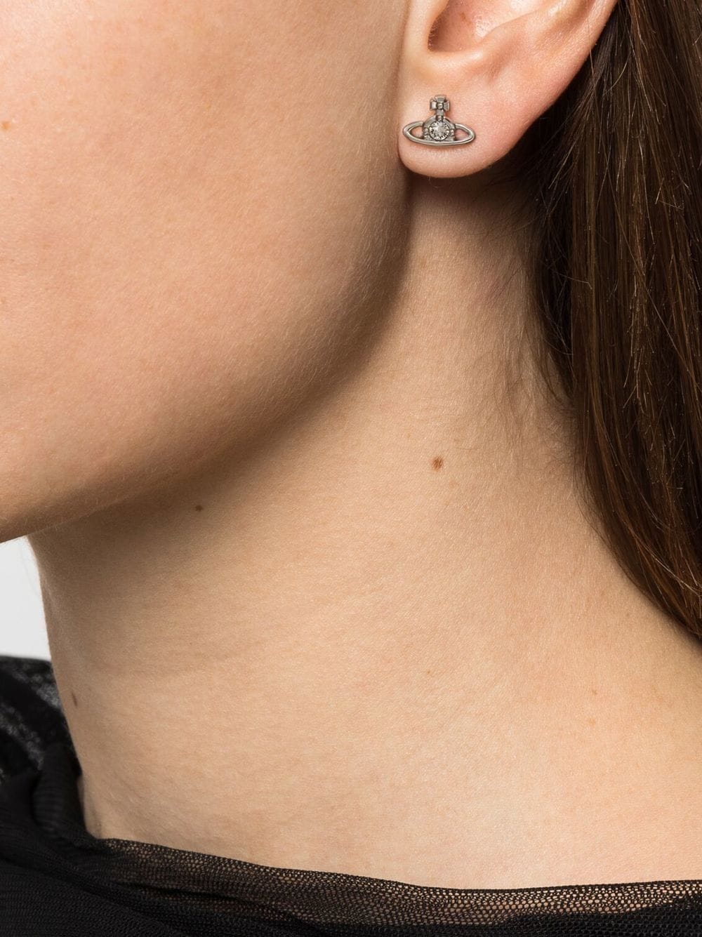 Single Earring Vivienne Westwood Nano Solitaire Earrings Gold