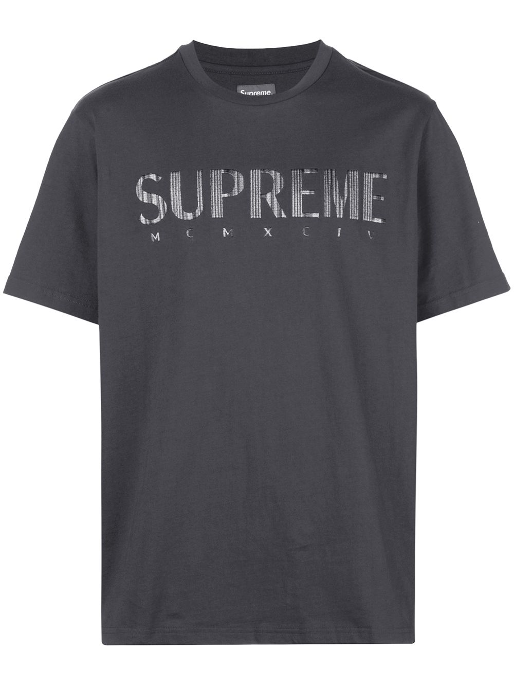 Supreme Gradient Logo T-Shirt - Grey | Editorialist