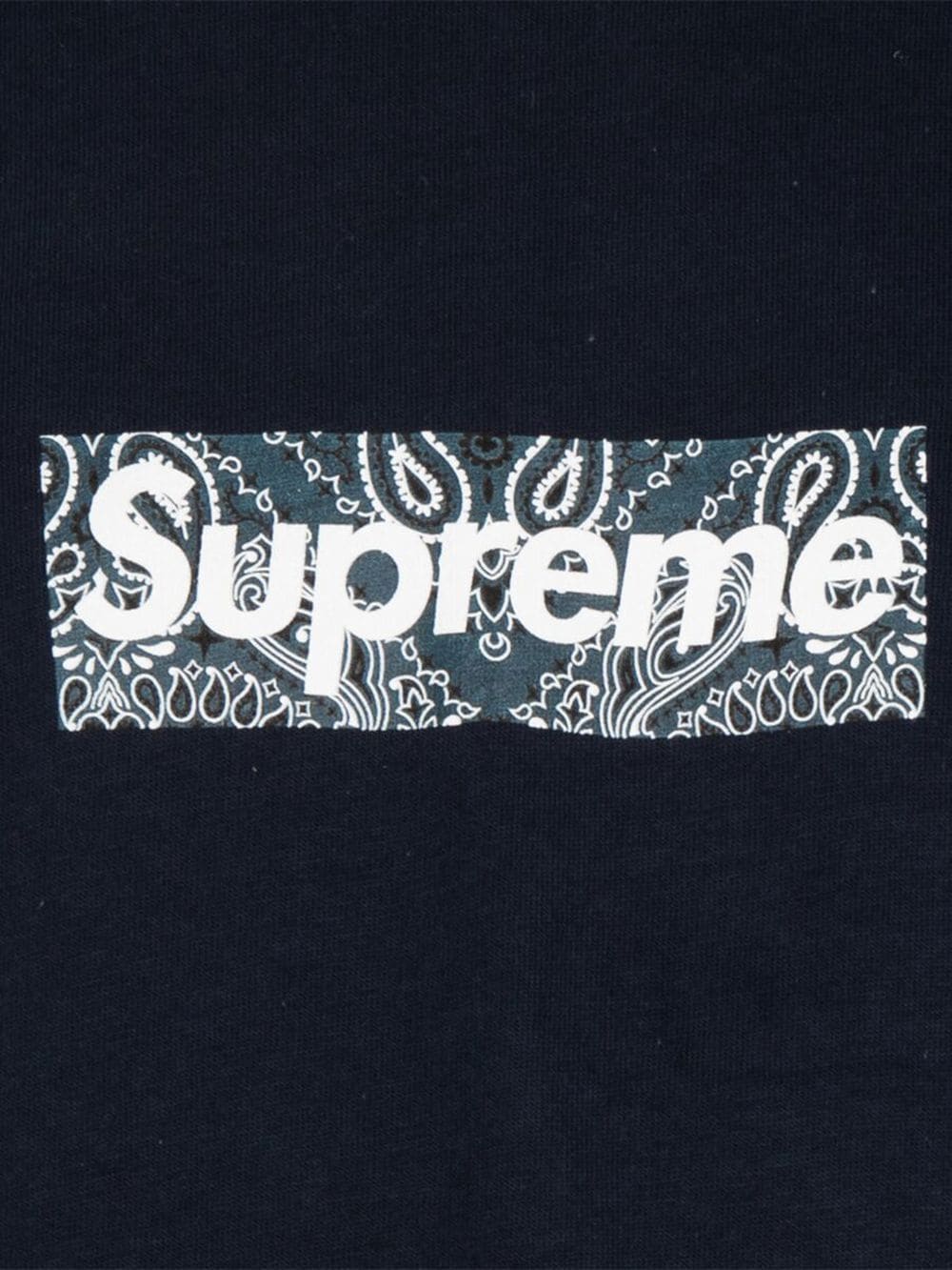 Supreme Bandana Box Logo T-Shirt In Blue - 42% Off | Editorialist