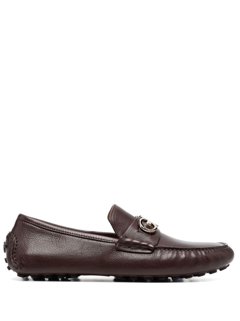 Salvatore Ferragamo Men Size 8.5EE Dark Green Leather Horsebit Loafer Shoes Salvatore Ferragamo Blue Velvet Lord 2 Horsebit Loafers Size  main image 4